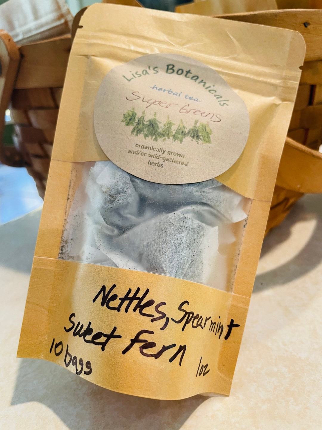 Nettles,spearmint, Sweet Fern Tea Bags - Etsy