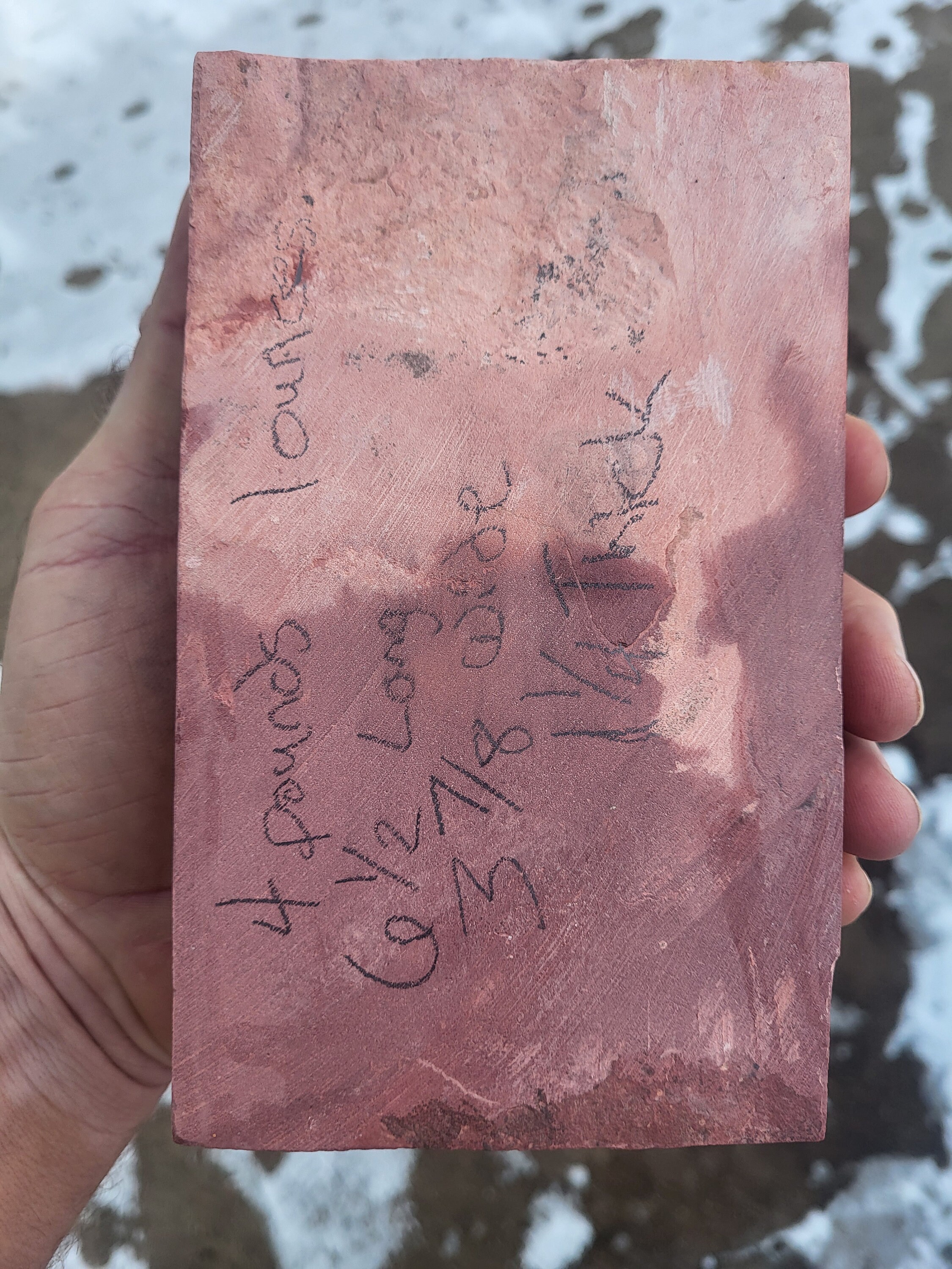 Catlinite Red Pipestone Block 4 Pounds 1 Ounces From Minnesota - Etsy