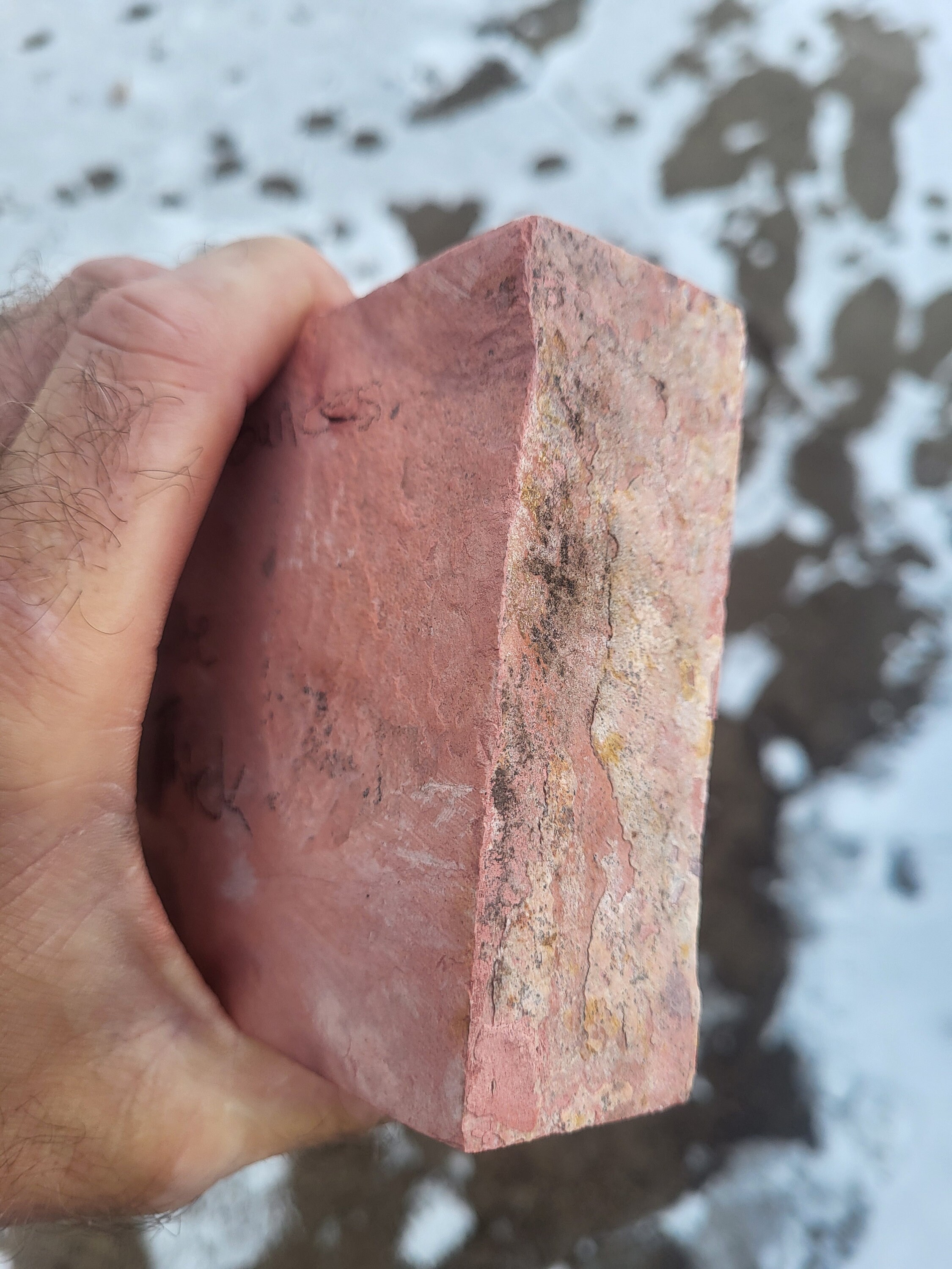 Catlinite Red Pipestone Block 4 Pounds 1 Ounces From Minnesota - Etsy