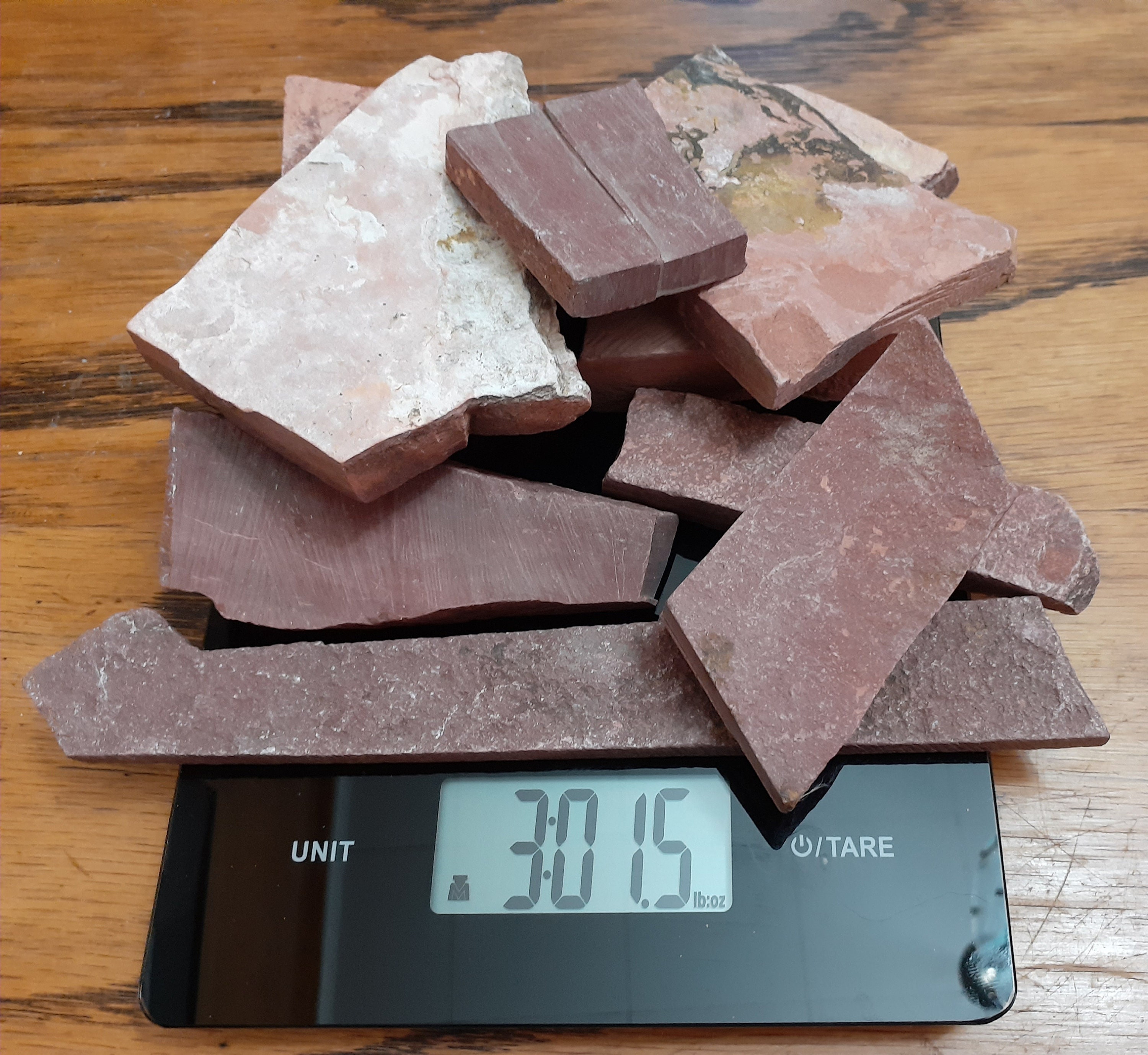 Catlinite Pipestone Lot 37 - Etsy