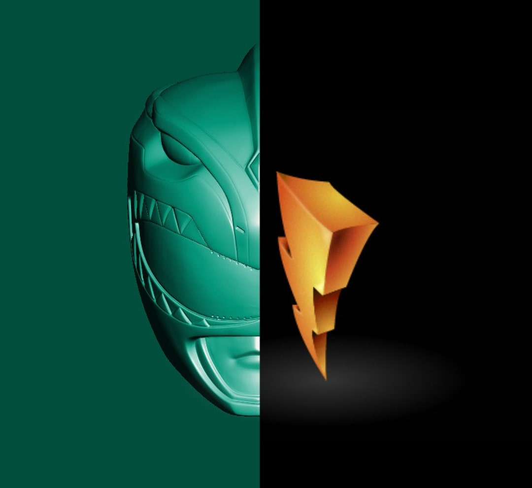 Original Green Ranger Helmet Scan - Etsy