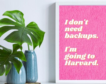 Harvard Poster - Etsy