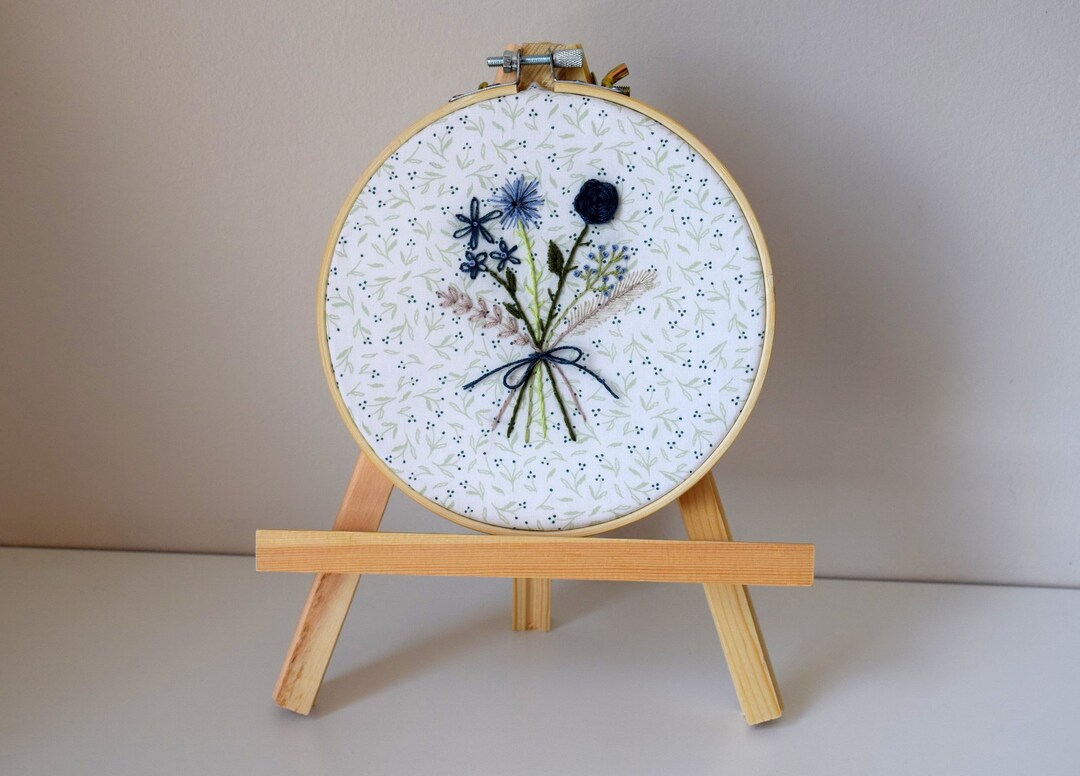 Decorative Embroidered Tambour small Bouquet. - Etsy