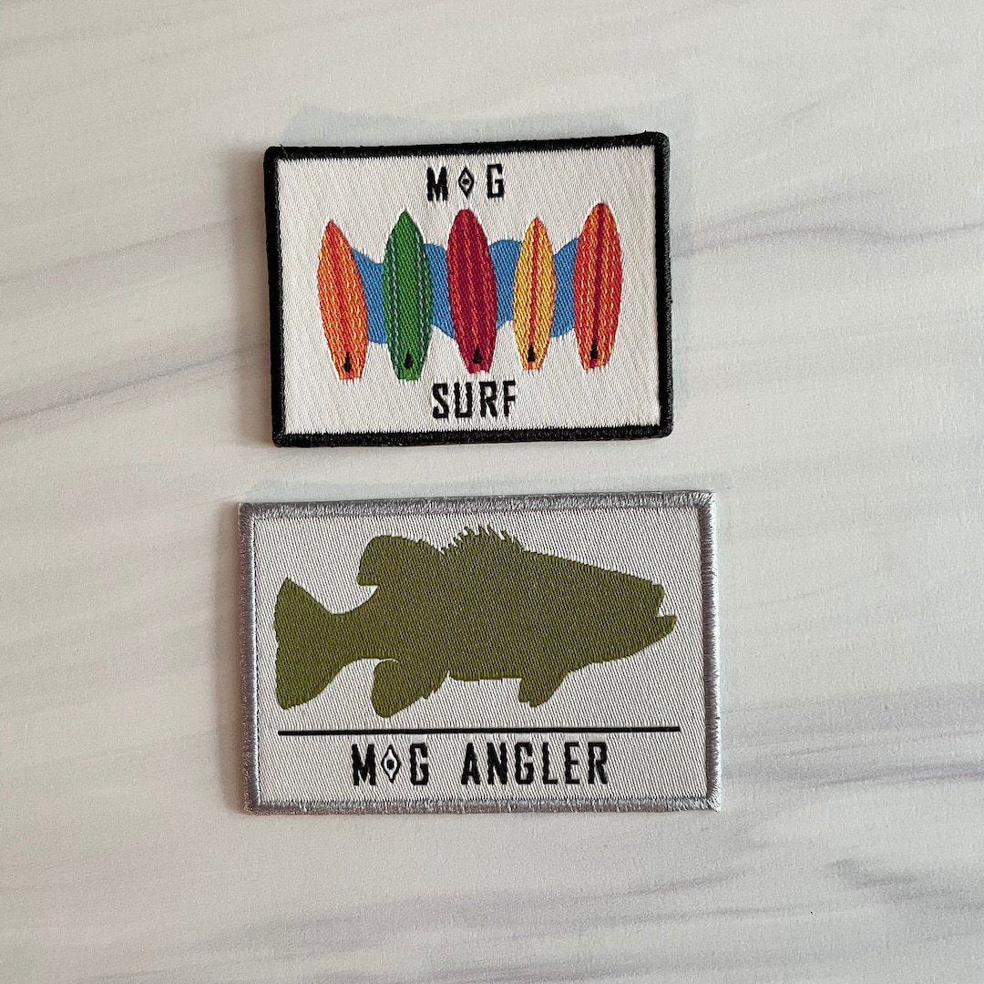Surf and Fishing Iron on Patches - Individual or 2-pack - Etsy