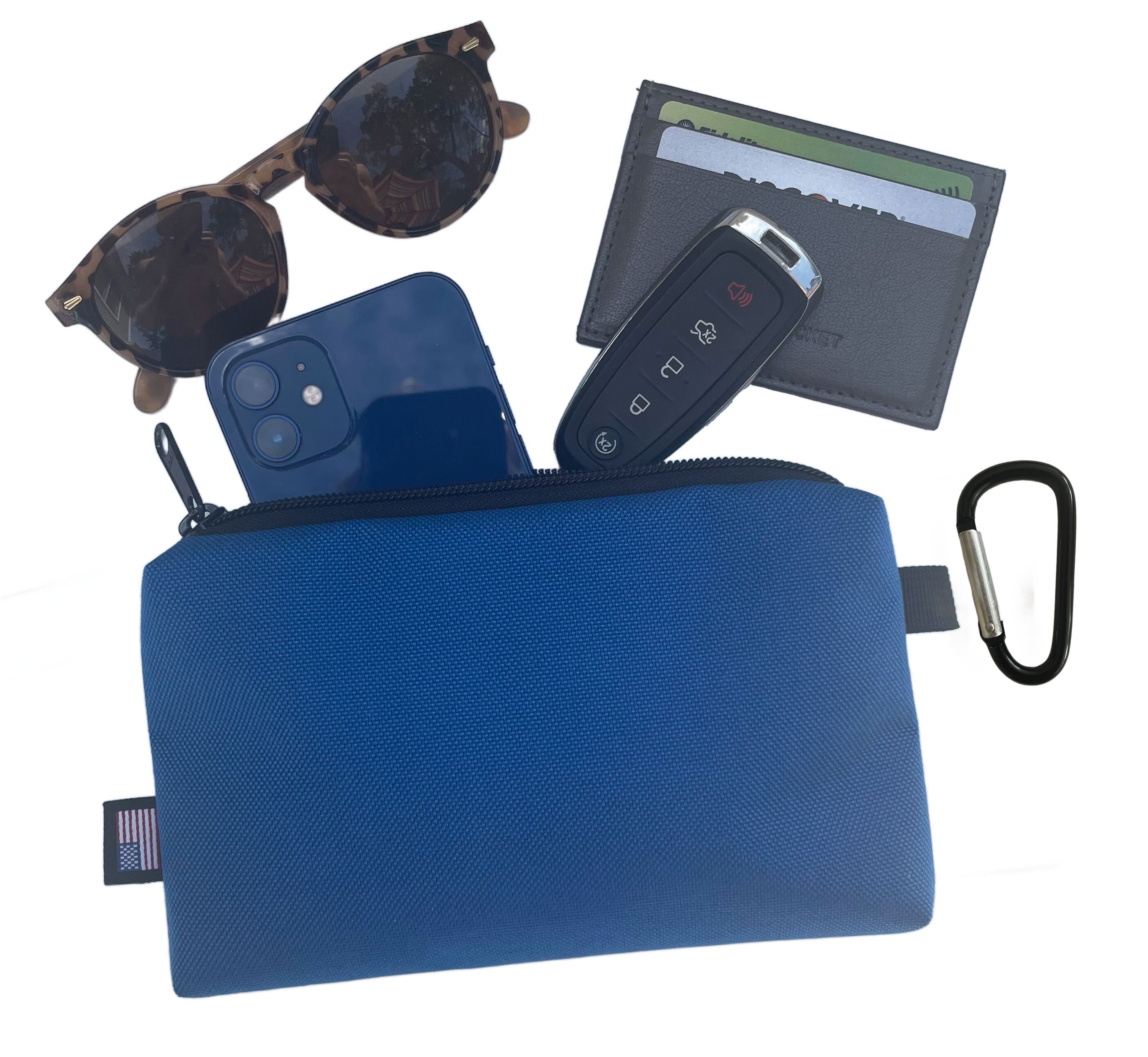 Sprocket Small Pouch W/ Zipper. 4 Colors W/ Silver Nylon Lining. Fits ...