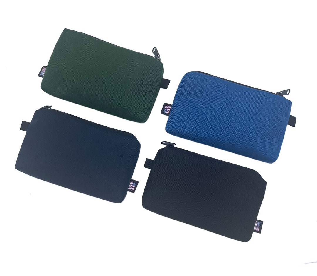 Sprocket Small Pouch W/ Zipper. 4 Colors W/ Silver Nylon Lining. Fits ...