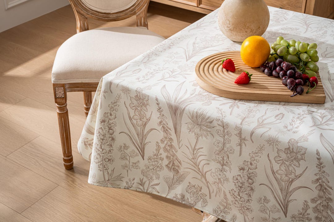 Oversized Waterproof & Stain-resistant Oilcloth Tablecloth - Custom ...