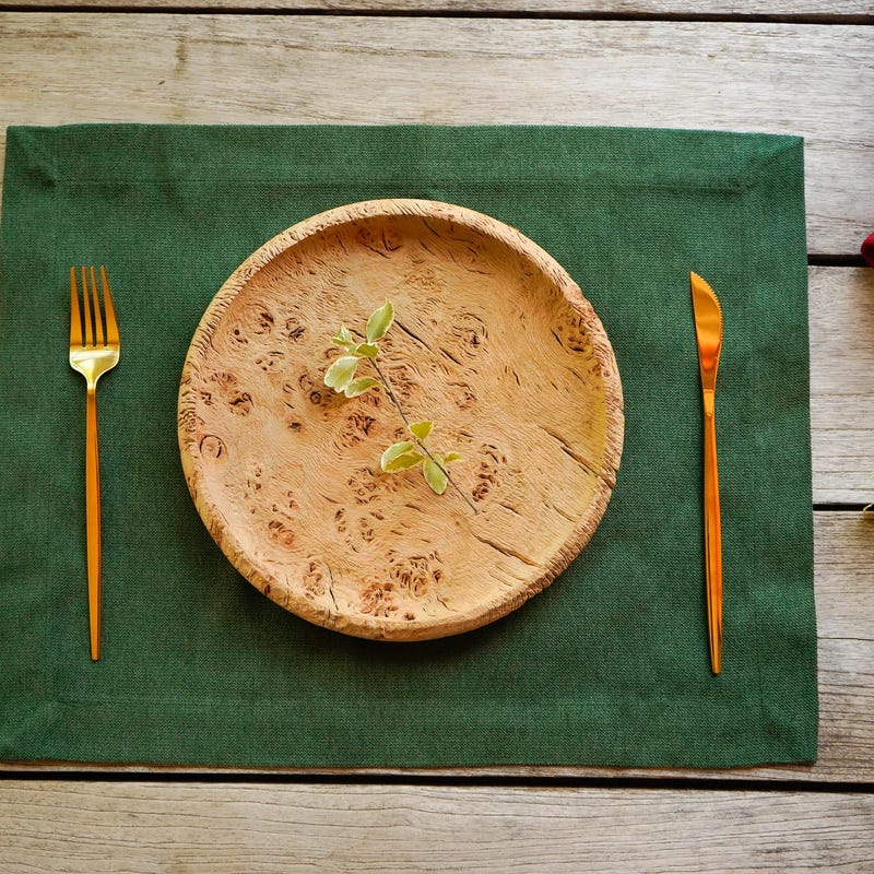 Round Red Placemats - Etsy