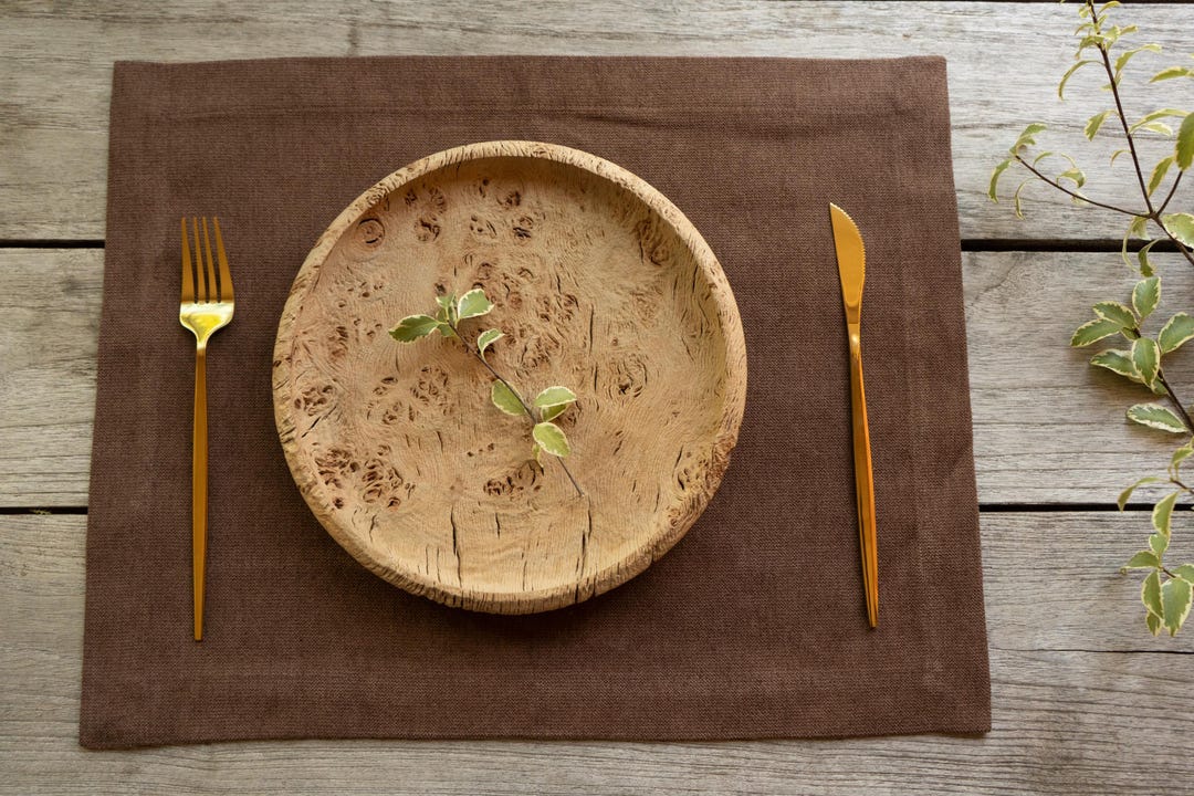 Fall Placemat Set of 4 6 8 10 12,spill Resistance Suede-like,washable ...