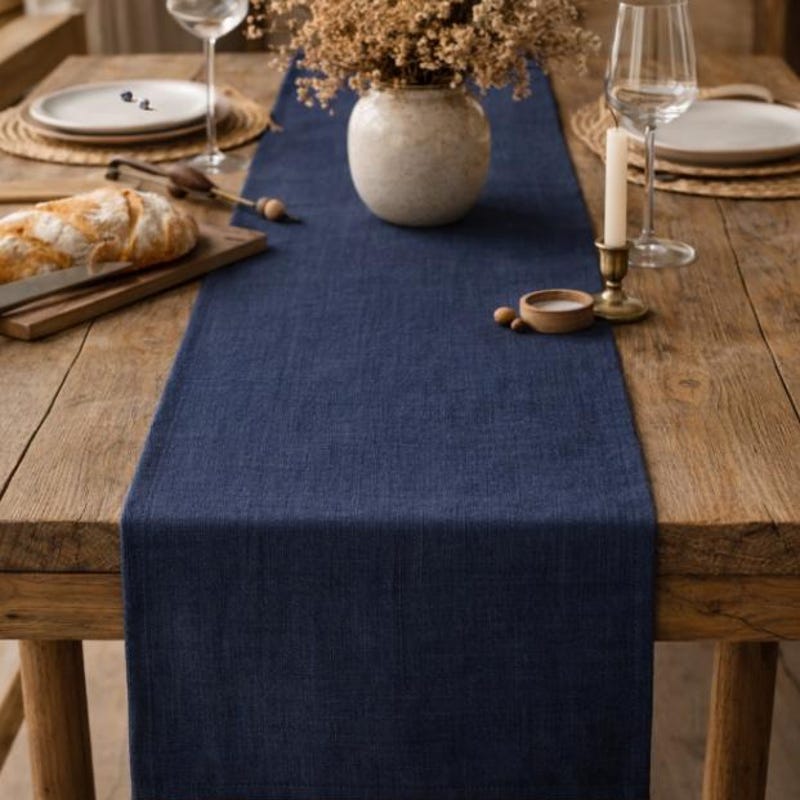 Navy Runner - Etsy