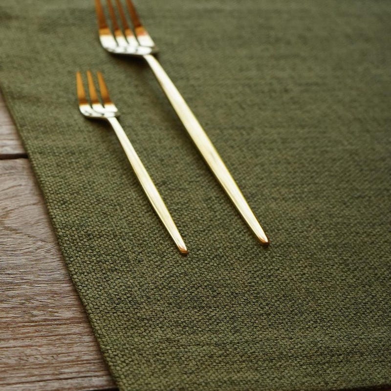 Green Placemats Table - Etsy UK