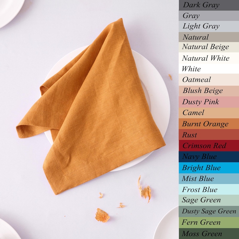 Navy Linen Napkins - Etsy