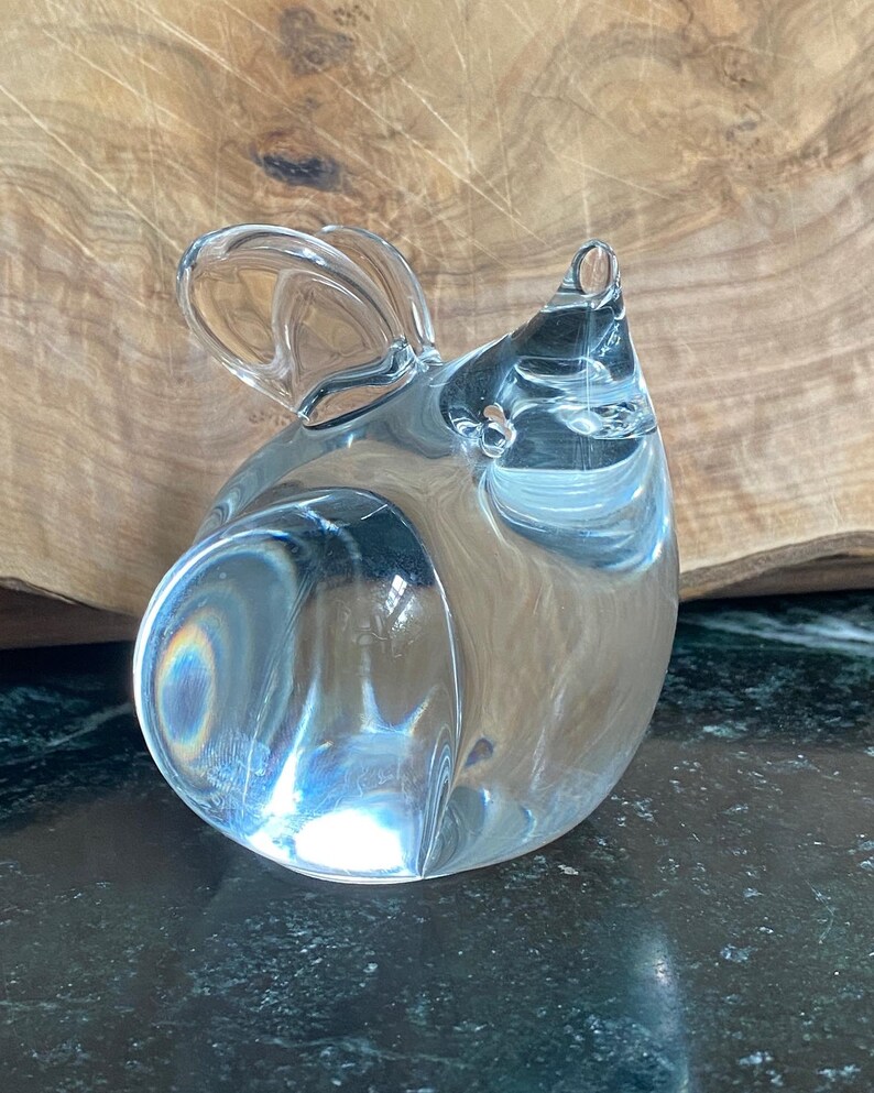Wonderful Glass Mouse Paperweight - Etsy
