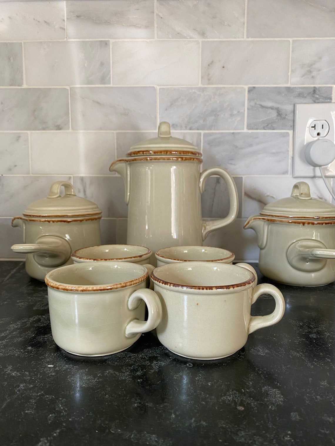 Ireland Kerry Ironstone Pottery Coffee/tea Set - Etsy