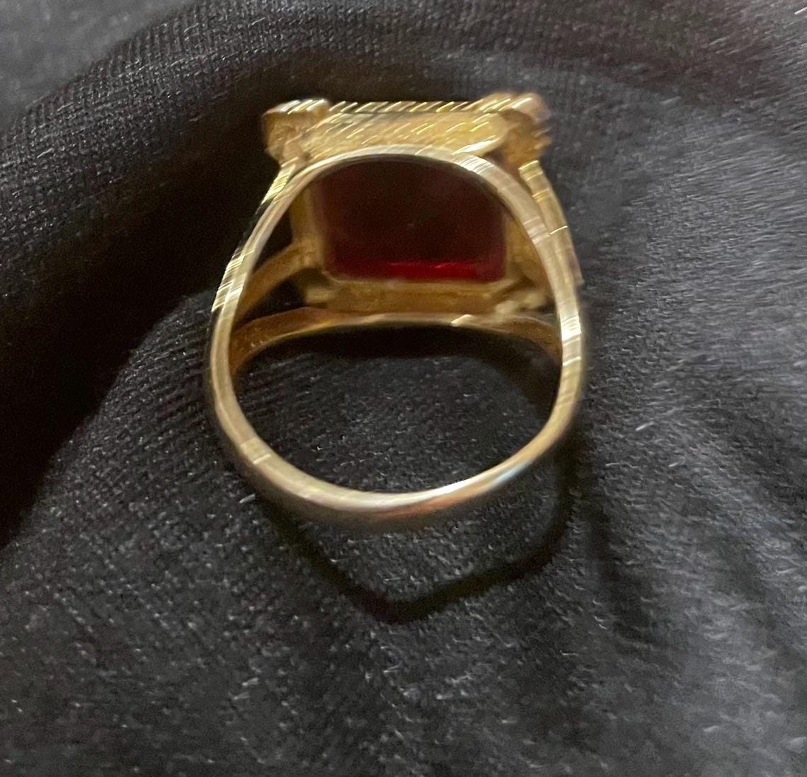 Vintage Sterling Silver Carnelian Tagliamonte Ring With Cupid Cameo ...