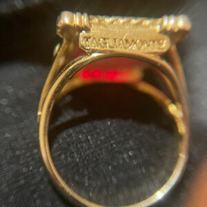 Vintage Sterling Silver Carnelian Tagliamonte Ring With Cupid Cameo ...