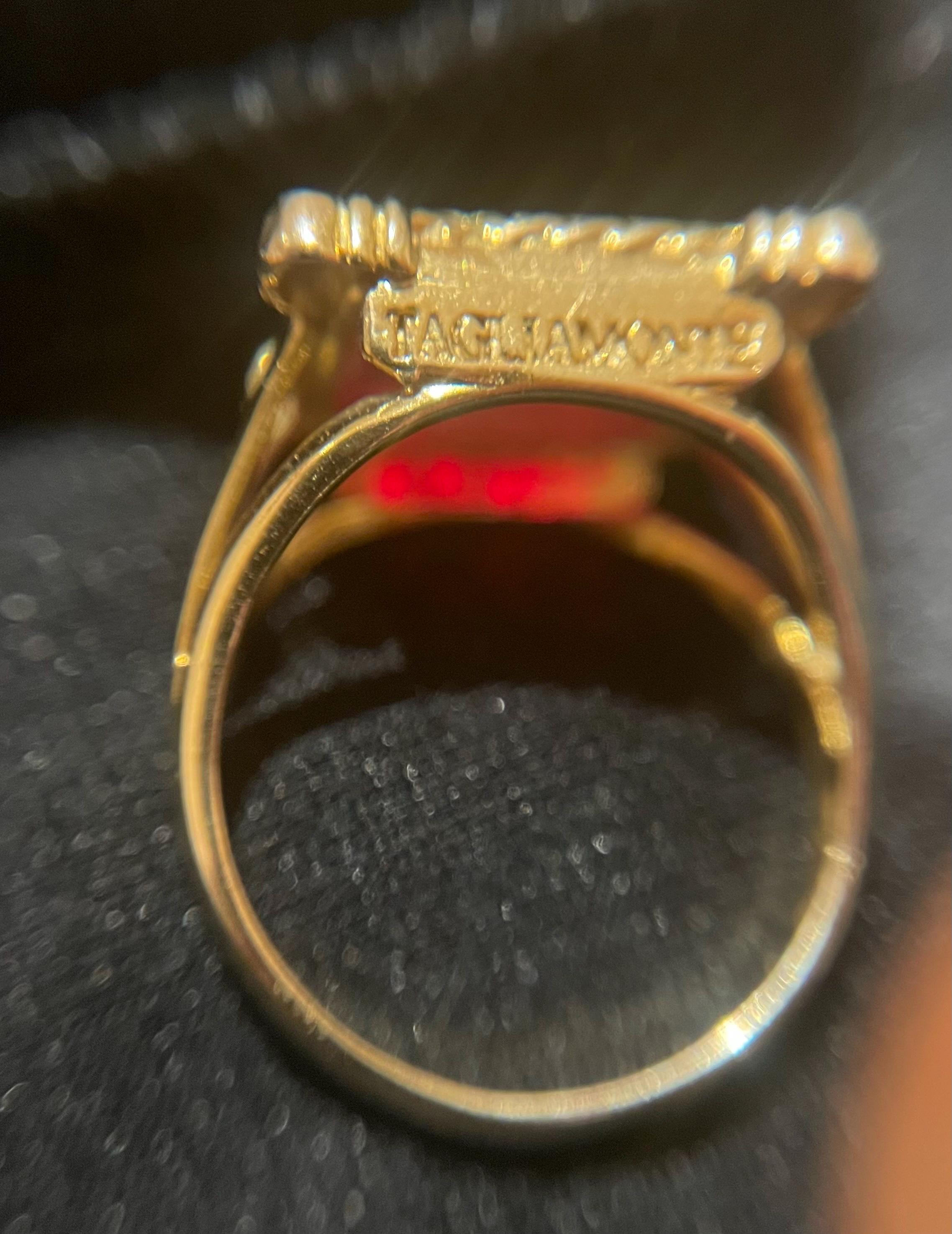 Vintage Sterling Silver Carnelian Tagliamonte Ring With Cupid Cameo ...