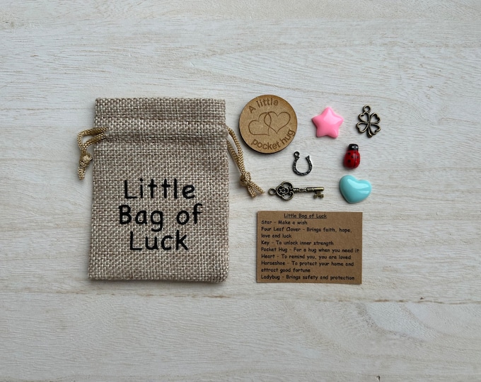 Little Bag of Luck, Good Luck Gift, Positivity Gift, Thinking of You ...