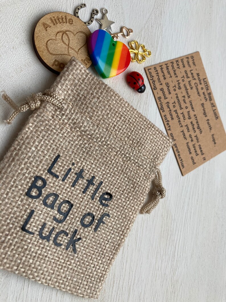 Little Bag of Luck Good Luck Gift Positivity Gift Thinking - Etsy