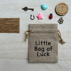 Little Bag of Luck, Good Luck Gift, Positivity Gift, Thinking of You ...