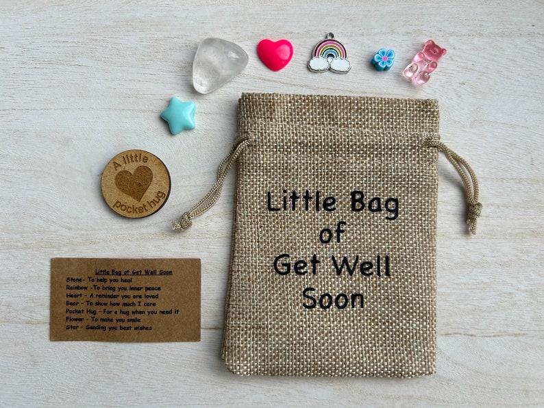 Little Bag of Get Well Soon Get Well Gift Positivity Gift - Etsy UK