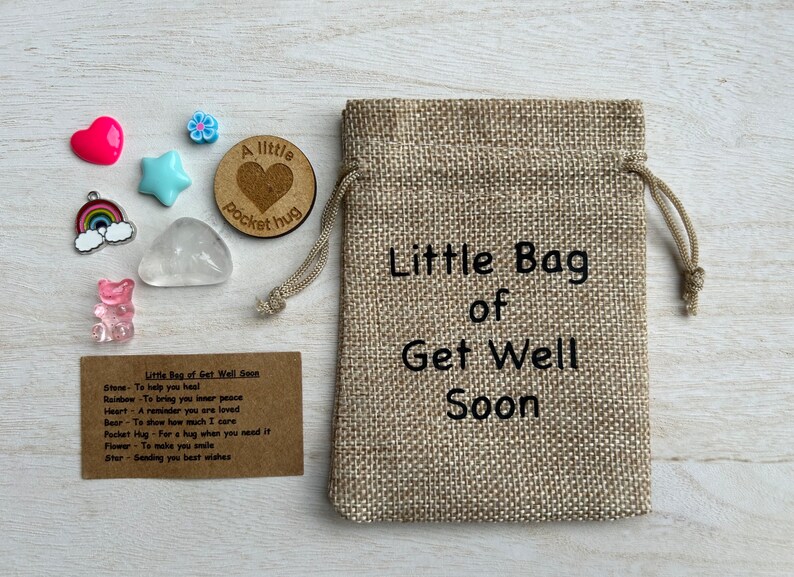 Little Bag of Get Well Soon Get Well Gift Positivity Gift - Etsy UK