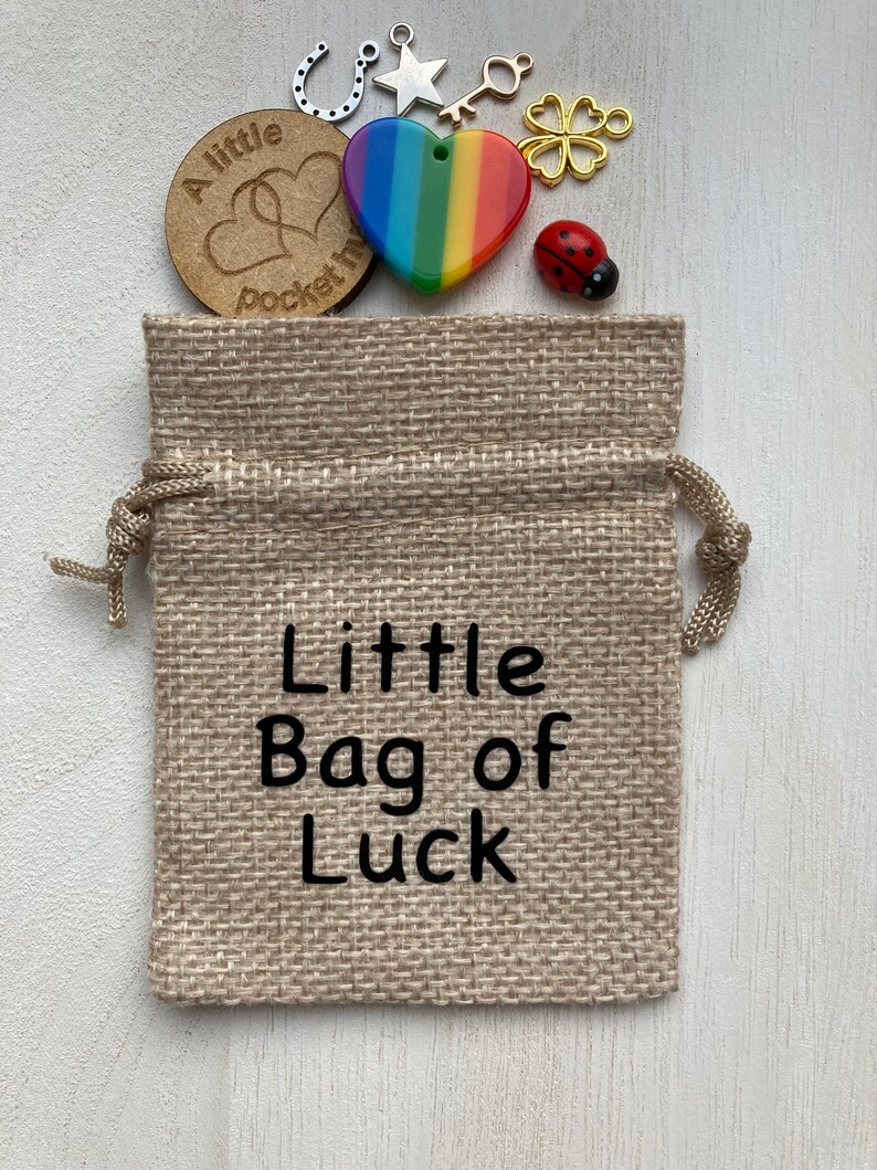 Little Bag of Luck Good Luck Gift Positivity Gift Thinking - Etsy