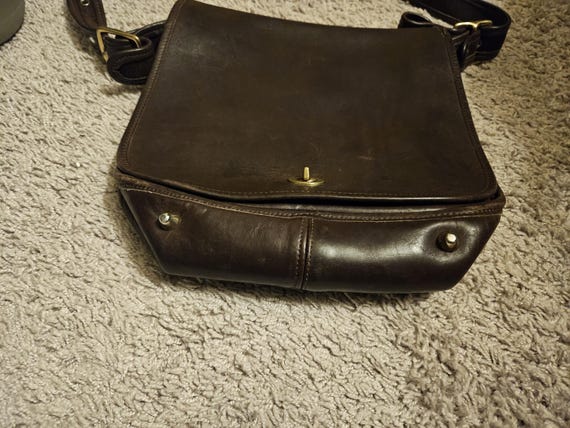 Vintage 1970s COACH stewardess leather shoulder bag - Gem