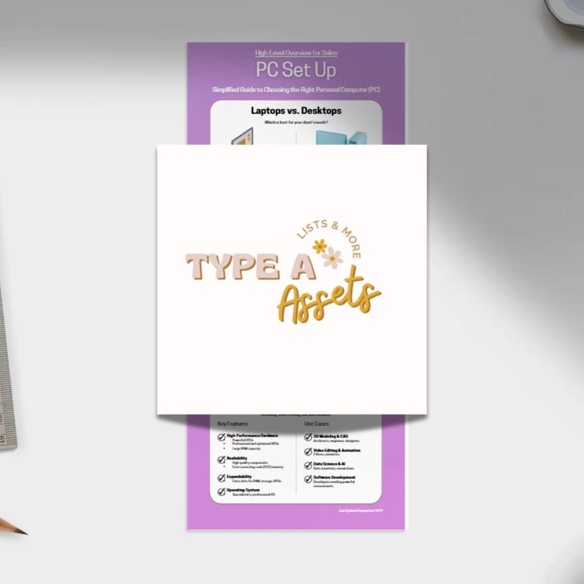 4-page PC Setup Infographic for Women in Tech Guide to Choosing ...