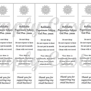 Pen Care Card, Easy to Use, Epoxy Care Card, Resin Care Card, Card ...