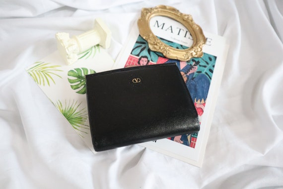 Authentic Valentino Black Leather Wallet, Valentino C… - Gem