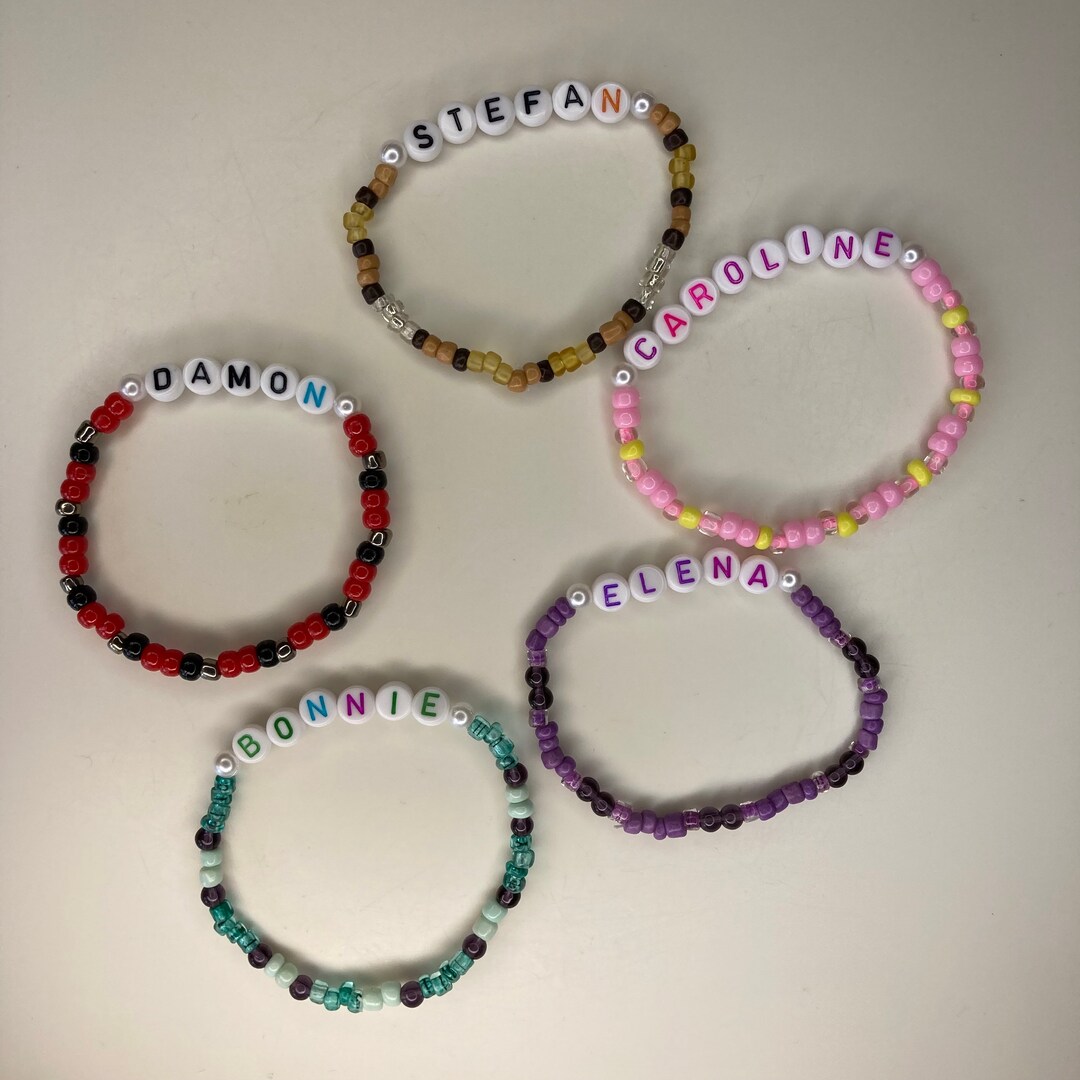 TVD Inspired Beaded Bracelet Set of 3 - Etsy