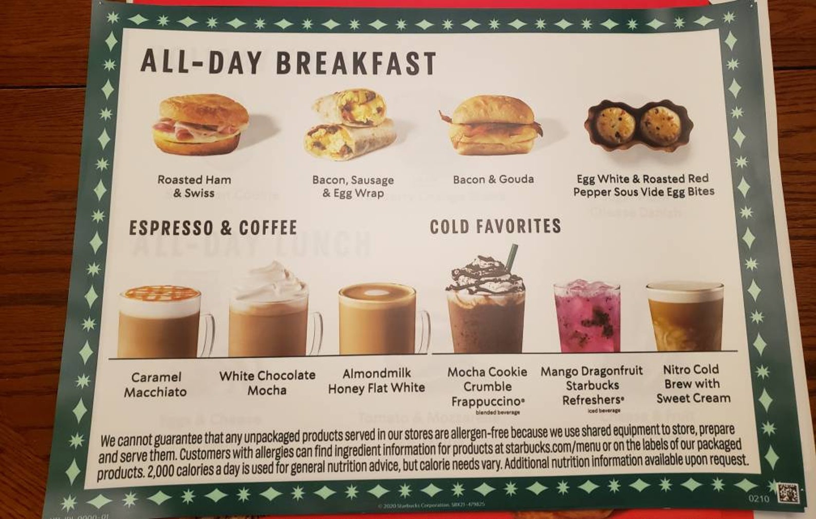 Genuine Starbucks Menu and Coffee Posters | Etsy