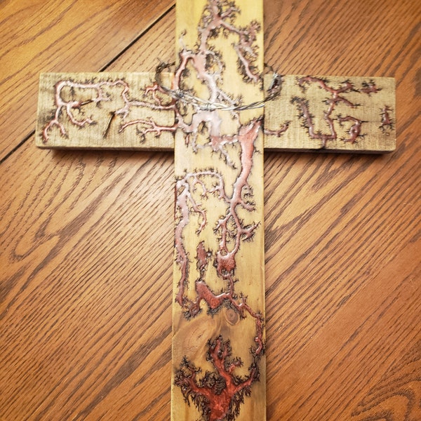 Wood Burned Cross - Etsy
