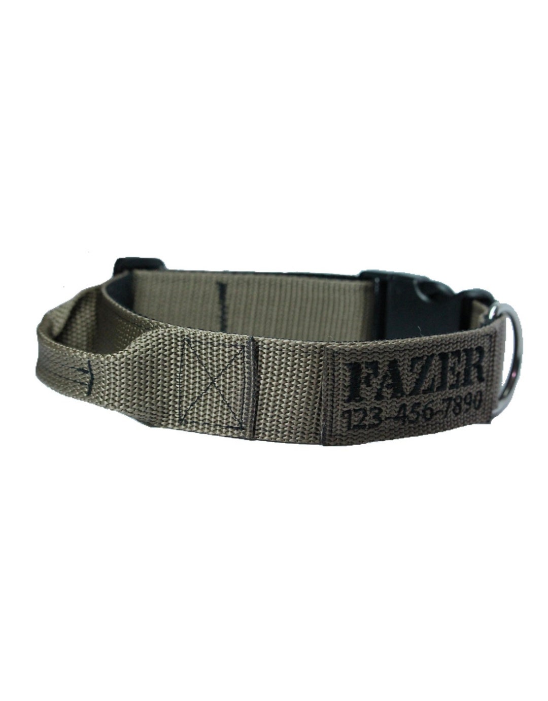 1.5" Tactical Dog Collar With Grab Handle, Working K9 Dog Collar, Heavy ...