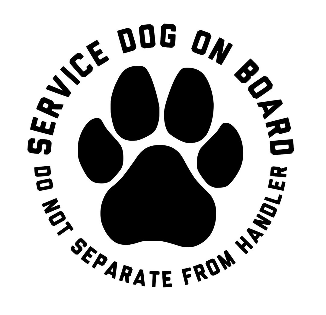 Vinyl Decal, Working Dog Decal, Custom Paw Print Decal, Car Truck SUV ...