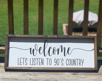 90s Welcome Sign - Etsy