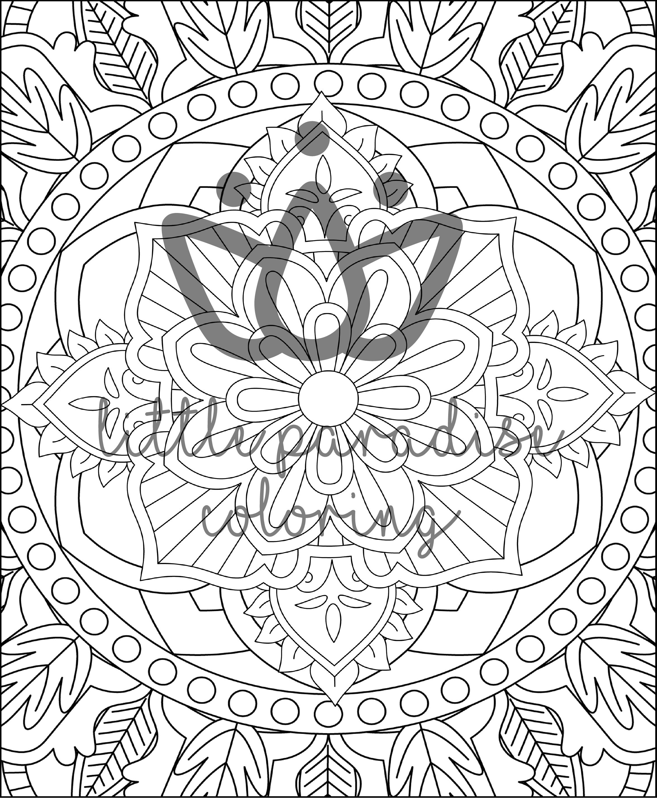 200 Page Mandala Coloring Book (JPG/PDF) - Etsy