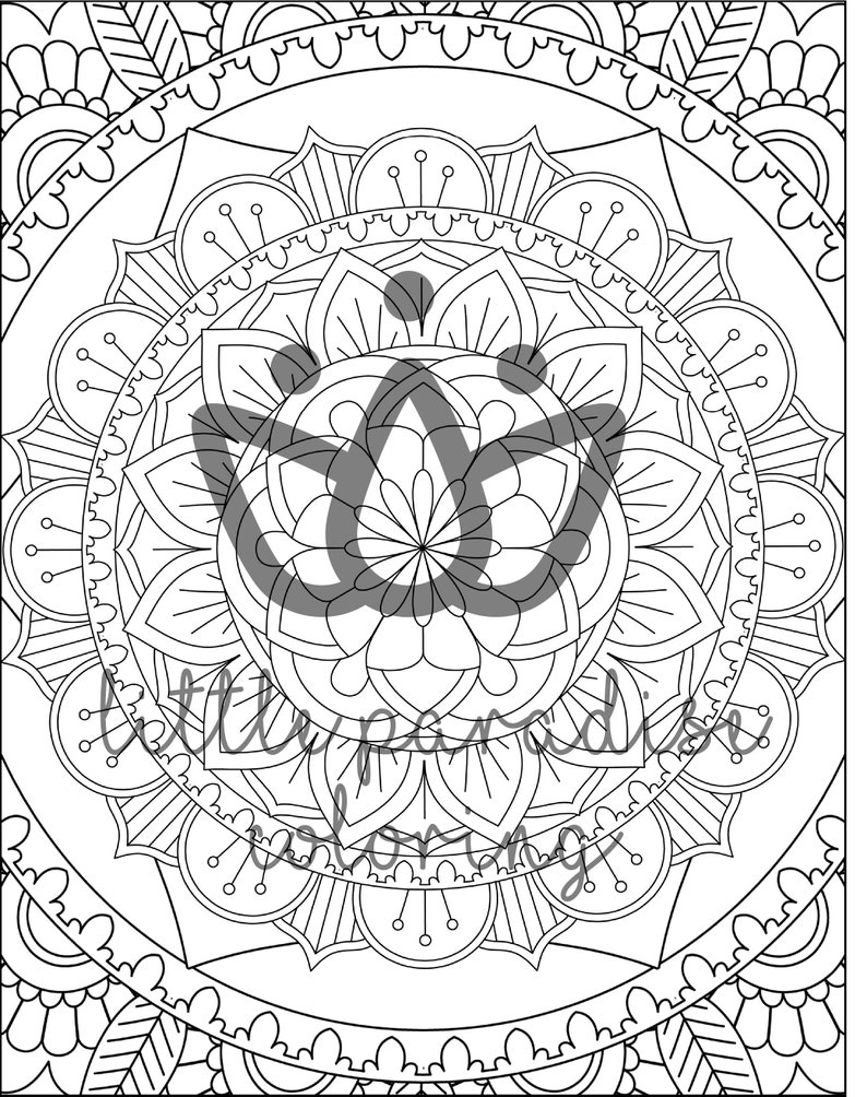 200 Page Mandala Coloring Book (JPG/PDF) - Etsy