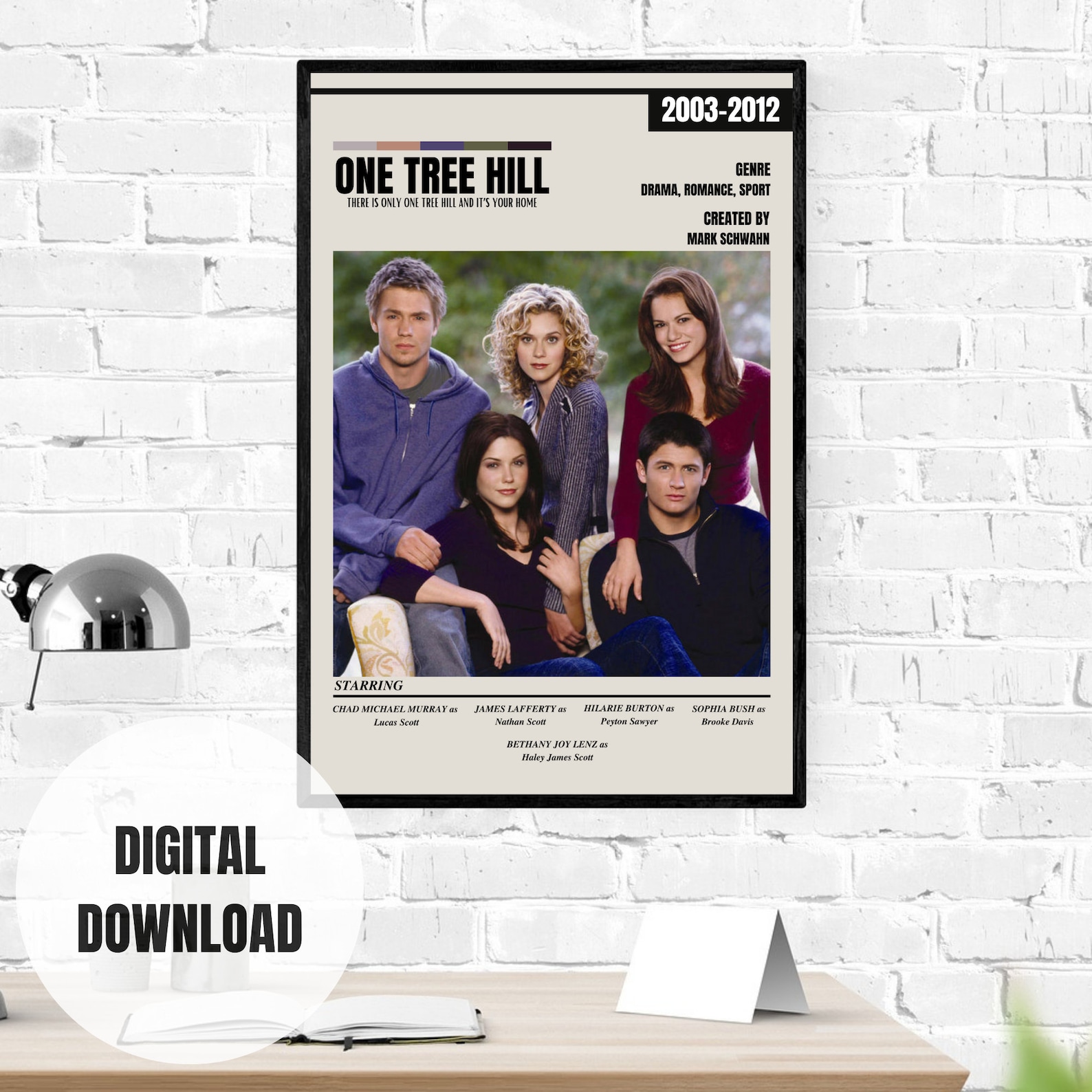 One Tree Hill Poster | Tv Show Poster | Theater Room Decor | Wall Art ...