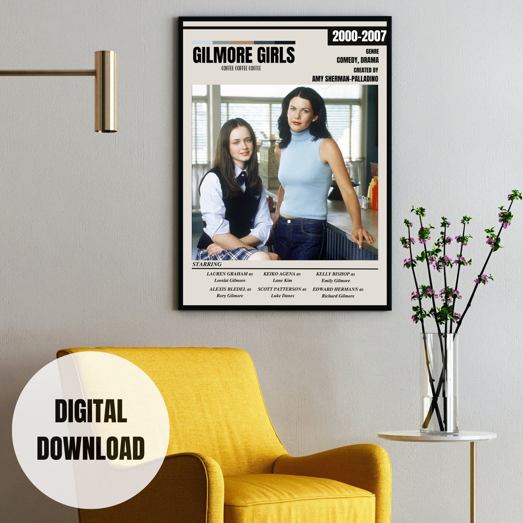 Gilmore Girls Poster | Tv Show Poster | Theater Room Decor | Wall Art ...