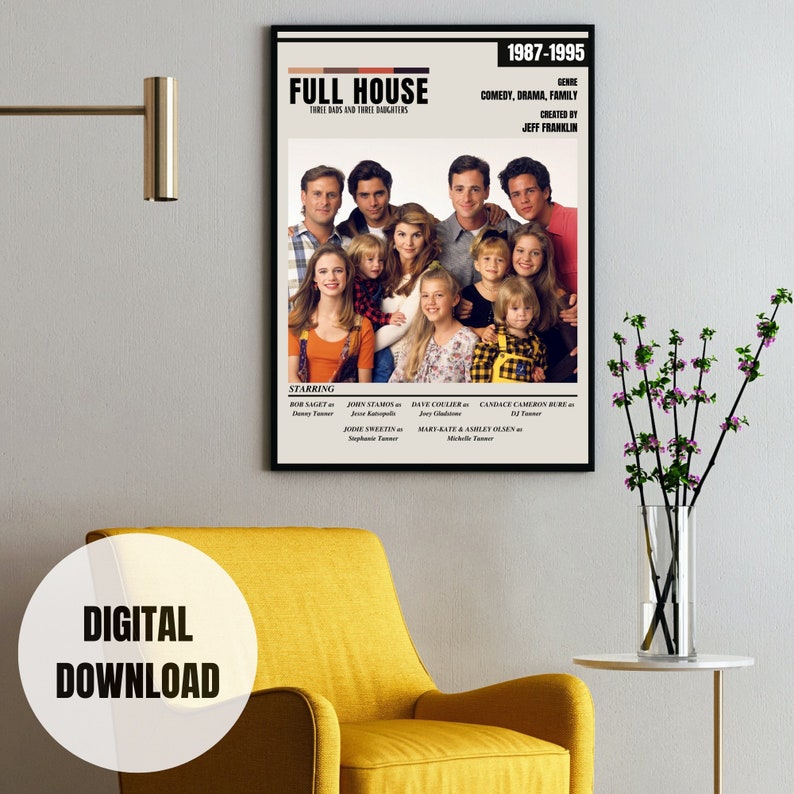 Full House Poster | Tv Show Poster | Theater Room Decor | Wall Art ...