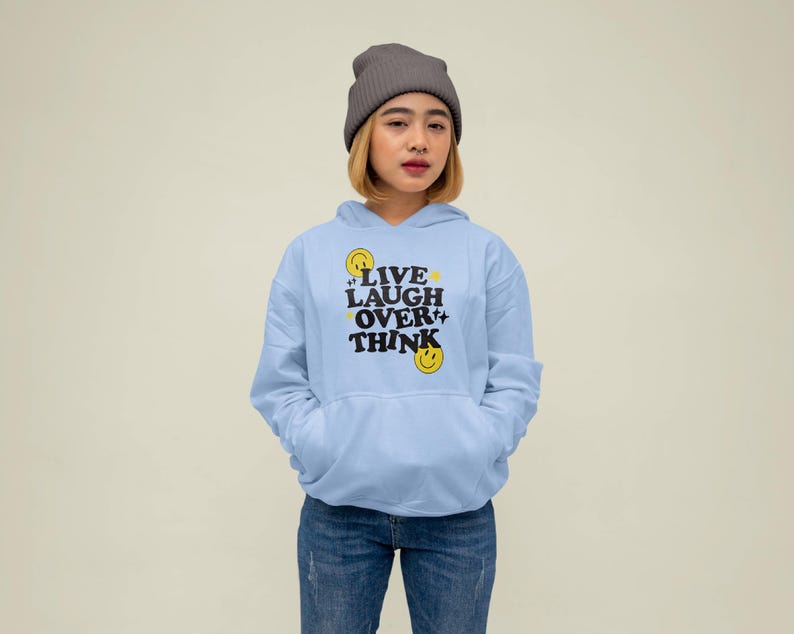 Live Laugh Overthink PNG and SVG, Tshirt Design and Merch High Quality ...