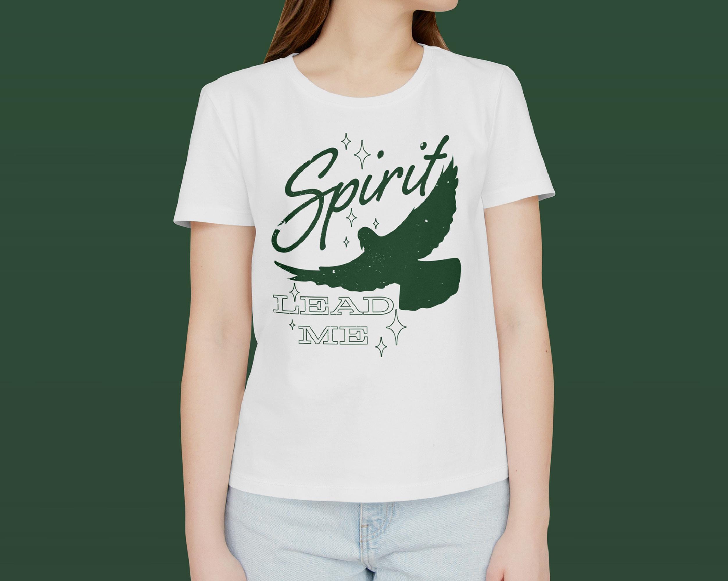 Spirit Lead Me PNG, Bible Verse SVG, Inspirational Dove Artwork, Faith ...