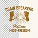Chain Breaker SVG and PNG, Stunning Vintage Digital Illustration for ...