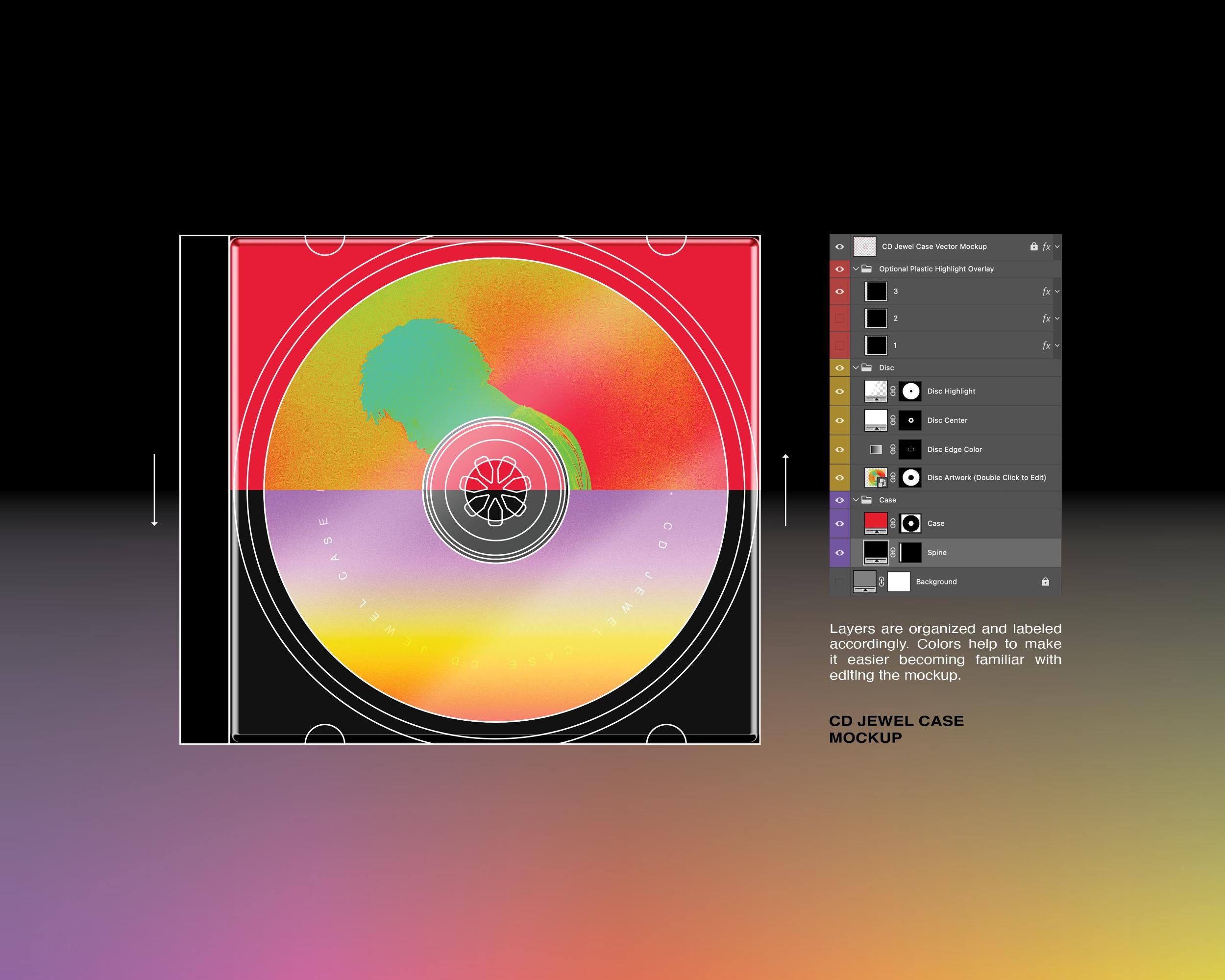 CD Jewel Case Photoshop Mockup, PSD Mockup Template, Disc Music ...