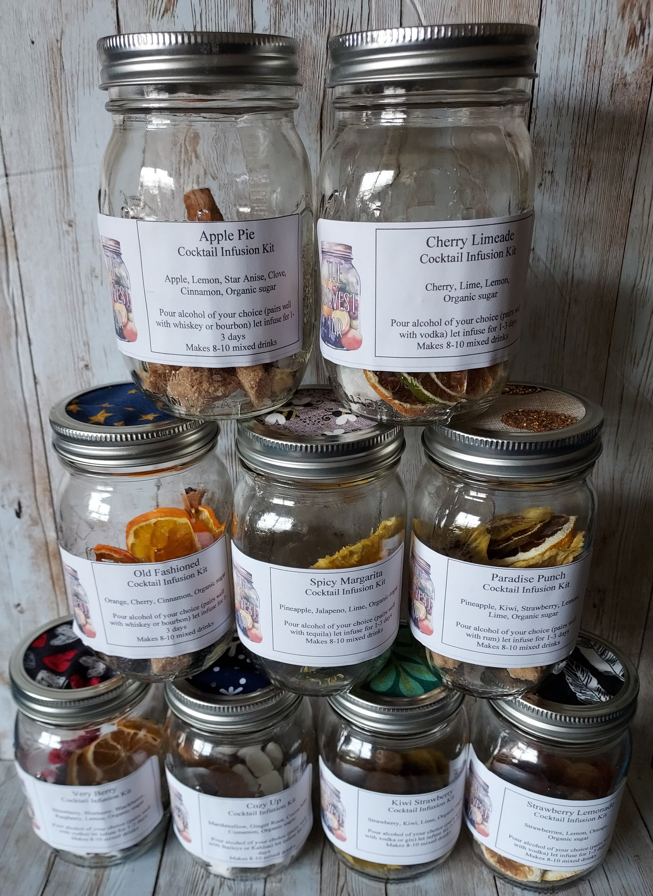 The Harvest Jar Cocktail Infusion Kit - 2 Jars - Etsy