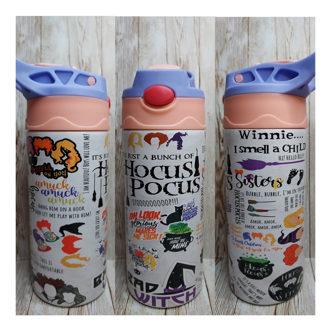 12oz Hocus Pocus Kids Tumbler Water Bottle - Etsy
