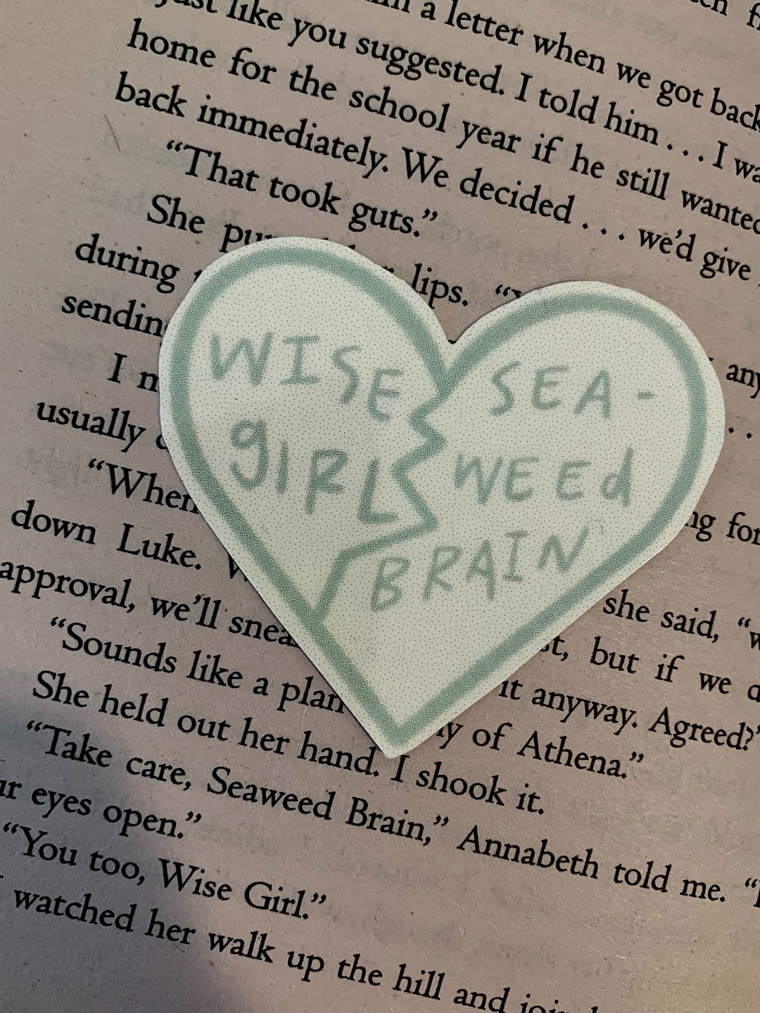 Seaweed Brain & Wise Girl Sticker Percy Jackson and the Olympians ...