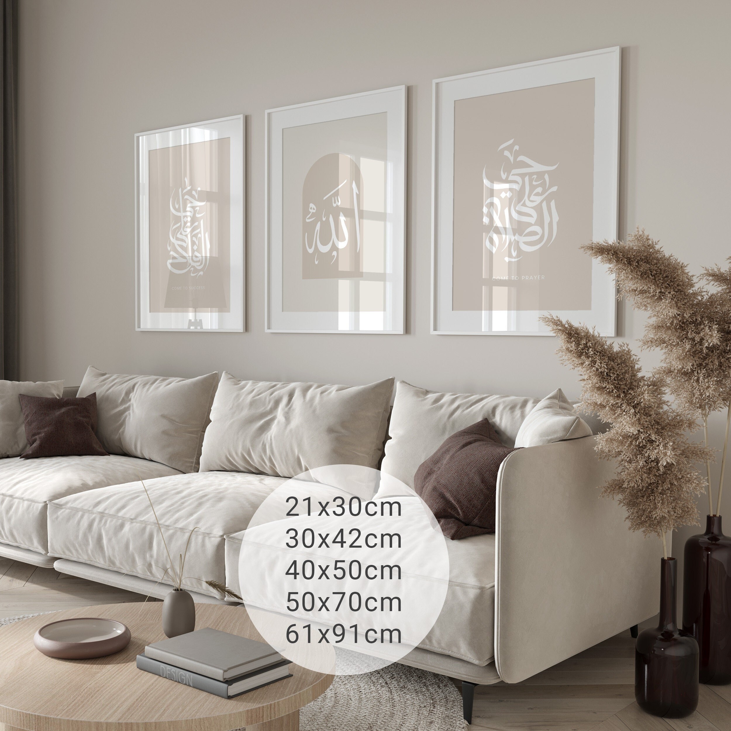 3x Islam Poster Set Islamic Wall Art Pictures Living Room - Etsy